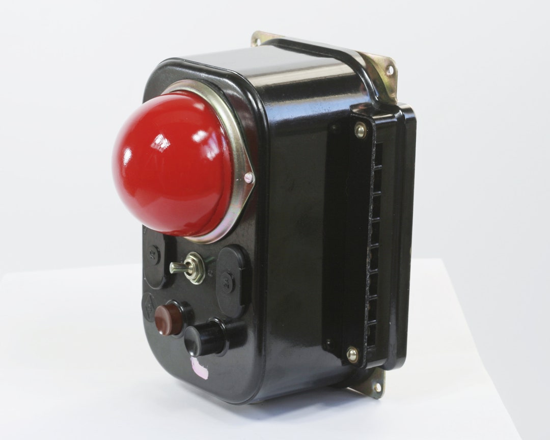 Vintage Electrical Box | Soviet Industrial Electric Box Relay With Red ...
