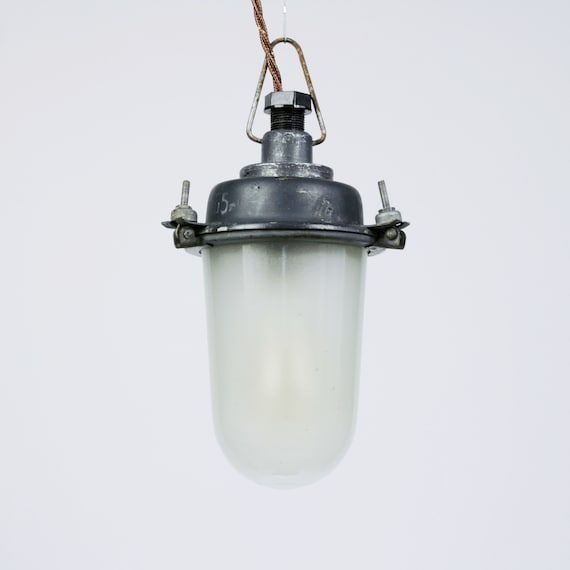 Soviet Vintage Industrial Light Fixture Soviet USSR Hanging - Etsy