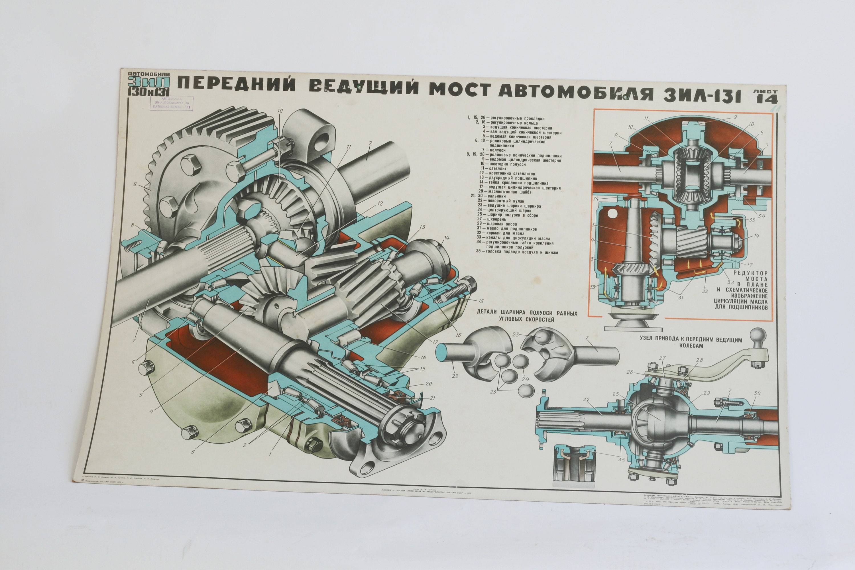 Vintage Original Soviet Truck Poster 1975 Soviet Paper on Cardboard ZIL ...