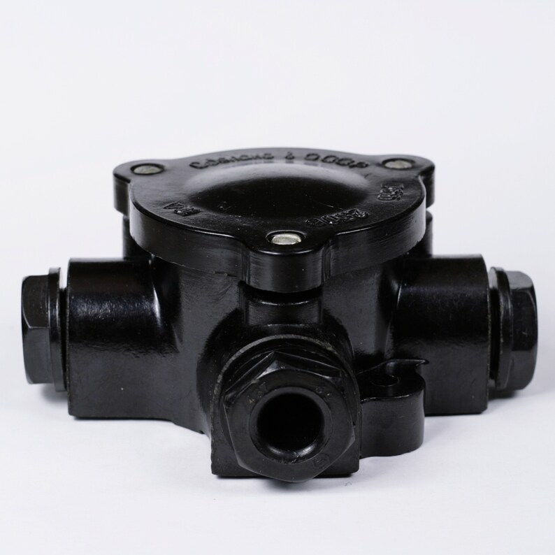 Vintage Industrial Black Bakelite Junction Box Soviet USSR | Retro ...