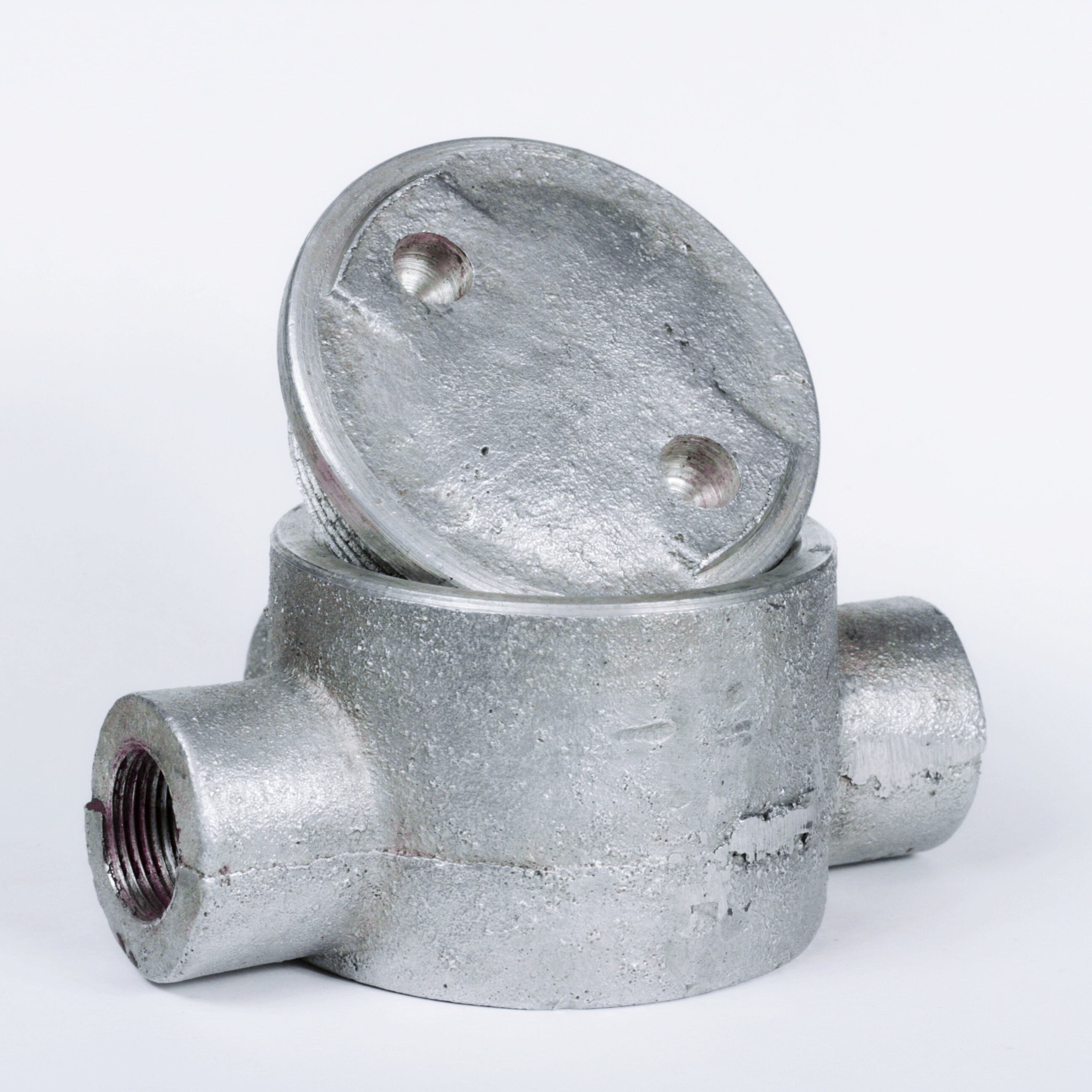 Vintage Metal Electrical Junction Box for Lamp Wiring, Pipe System ...