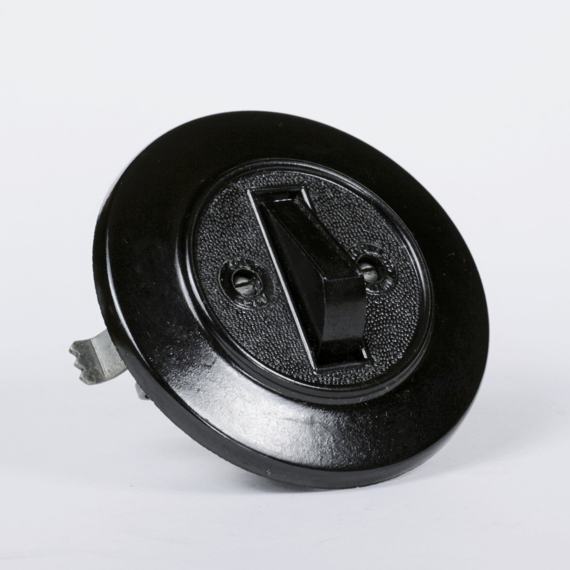 Antique Round Cover Bakelite Light Switch in Black Color - Etsy UK