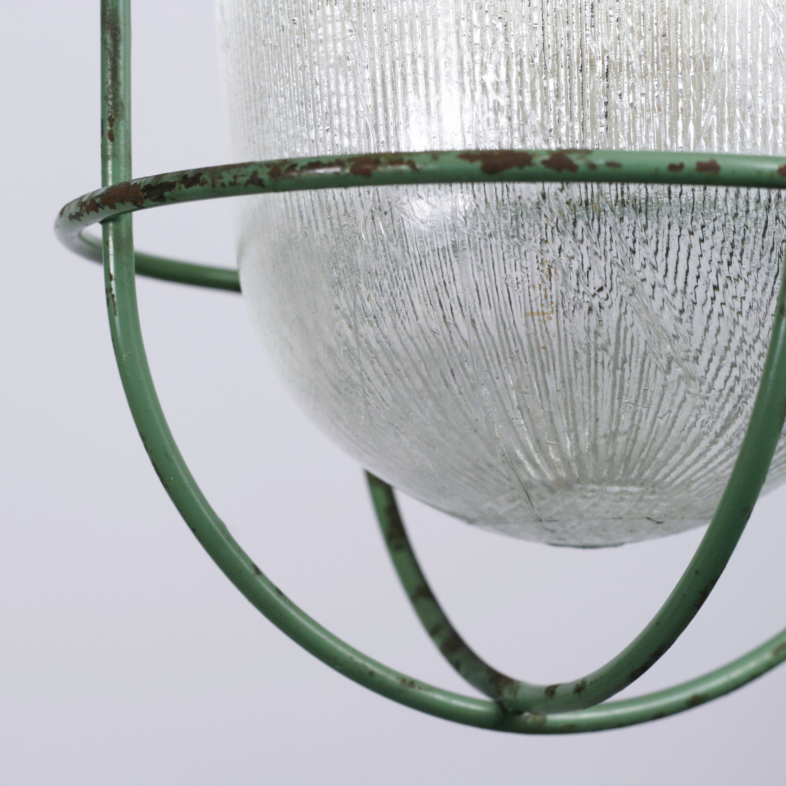 Vintage Metal Pendant Industrial Lamp | Soviet USSR Industrial Hanging ...