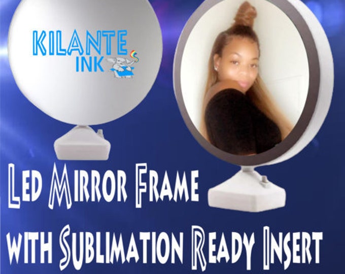 Sublimation magic Mirror Led Mirror Frame With Sublimation Ready Insert ...