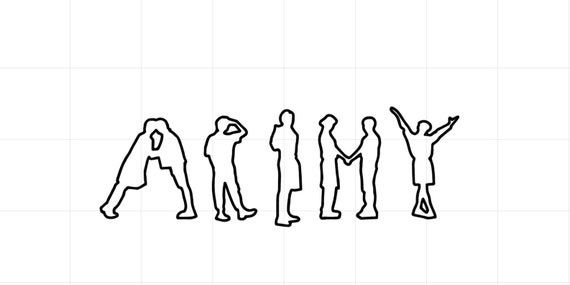 Army for BTS Army SVG File - Etsy