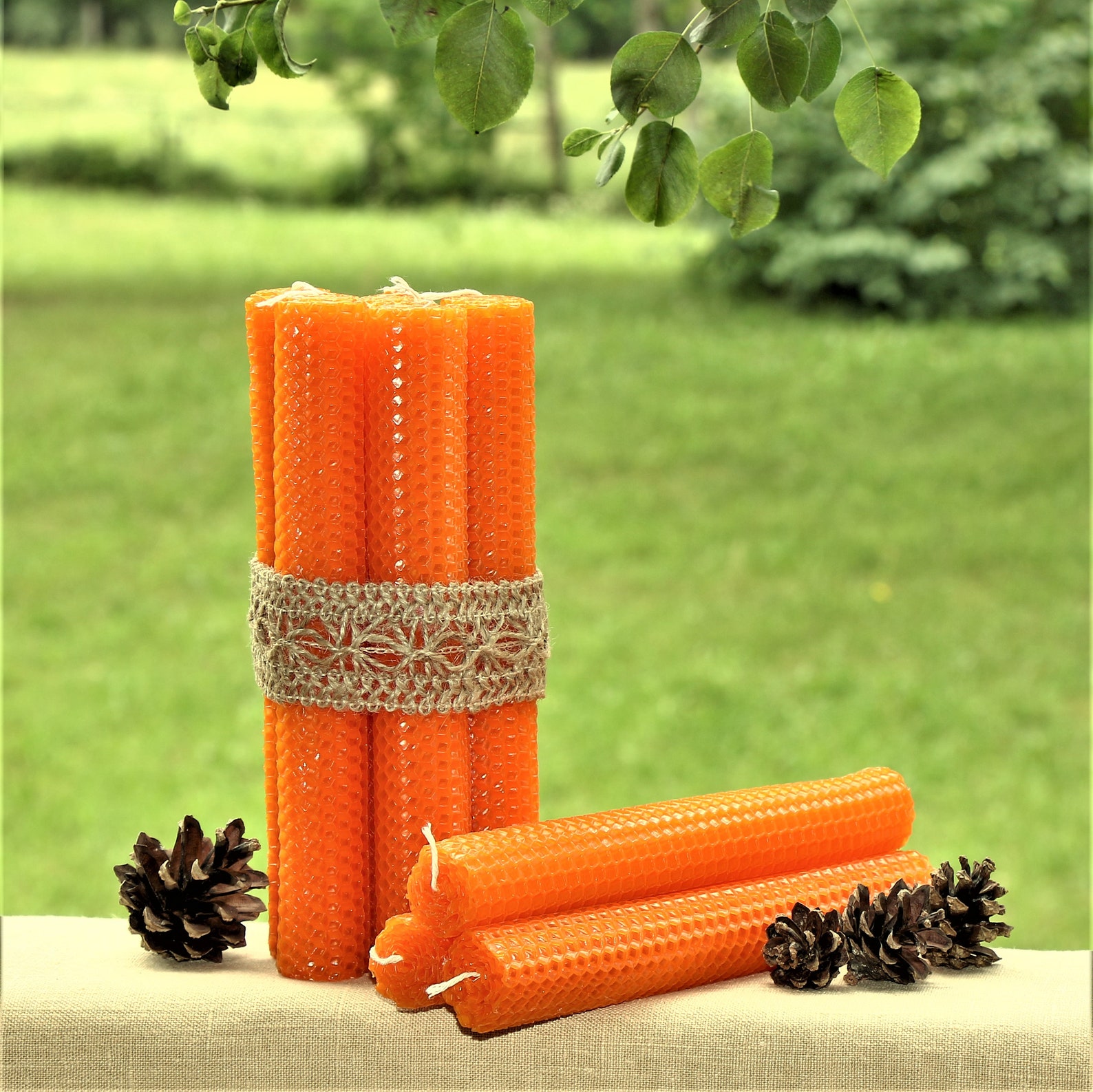 Beeswax Honeycomb Candles Handmade 100% Natural Candles Altar Candles ...