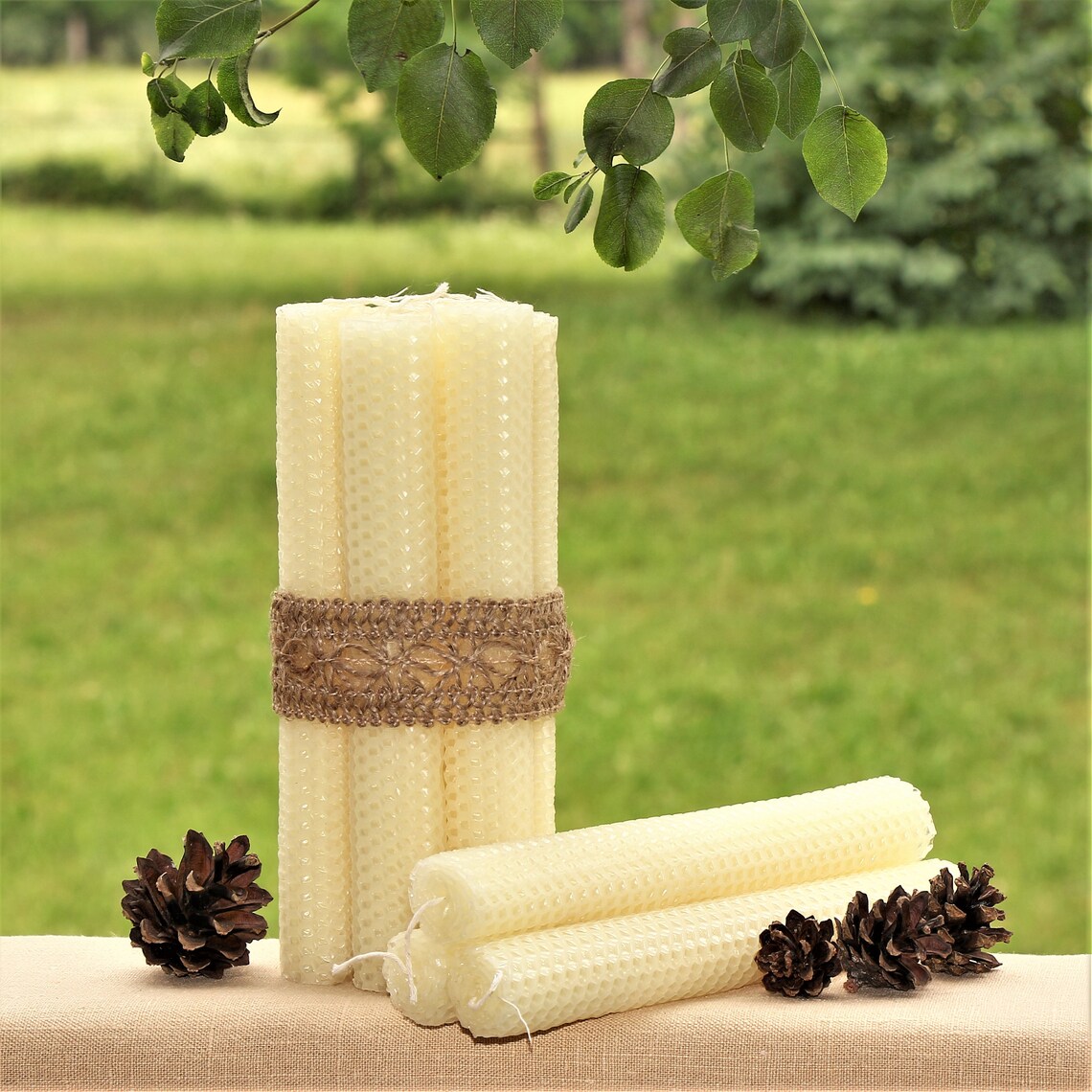 Beeswax Honeycomb Candles Handmade 100% Natural Candles Altar Candles ...