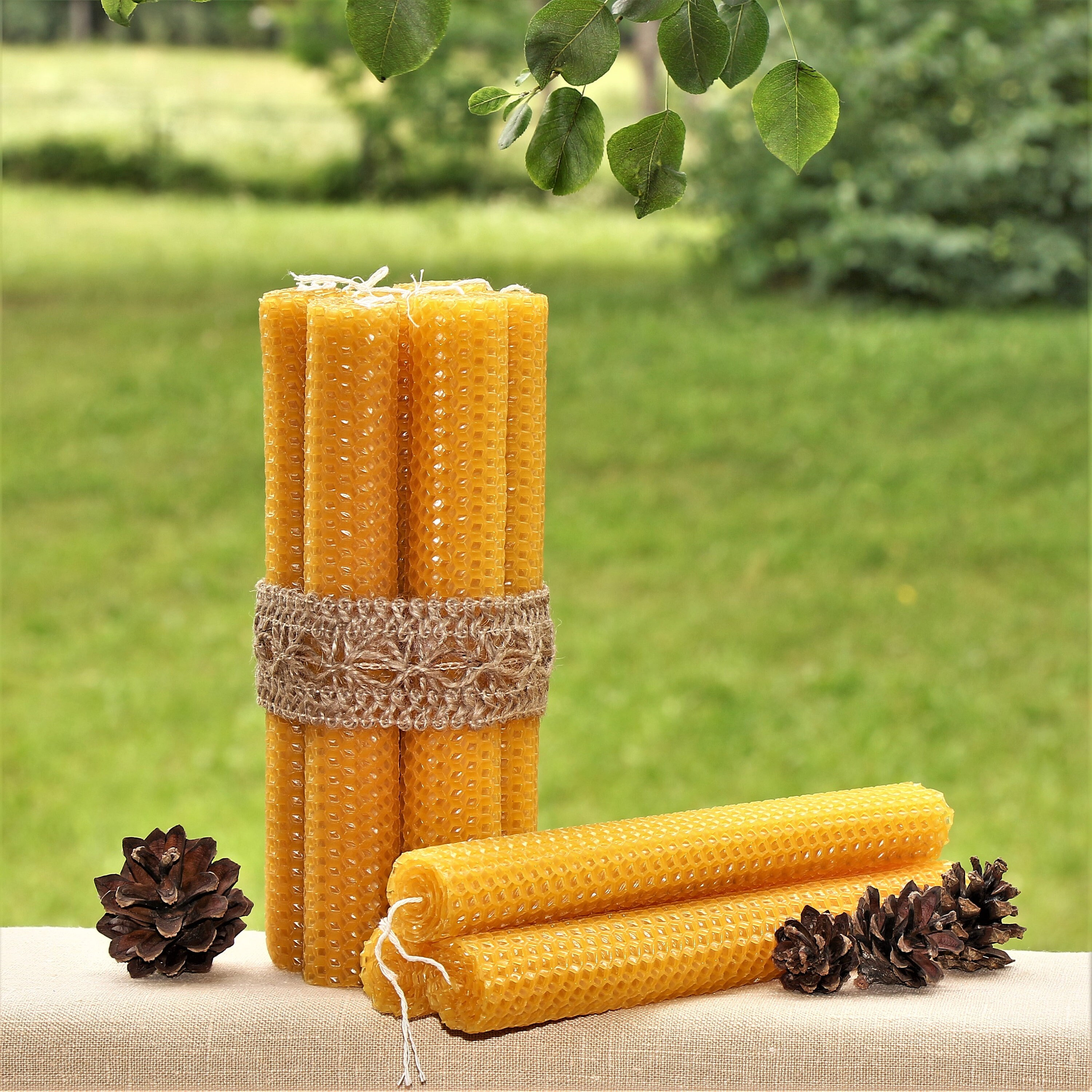 Beeswax Honeycomb Candles Handmade 100% Natural Candles Altar Candles ...