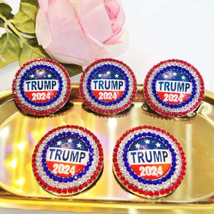 TRUMP 2024 Lapel Pin, USA Flag Lapel Pin, Trump Flag Pin, Pro America ...