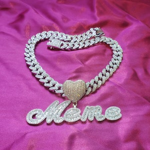 Custom Letters Name Chain Personalized Letters Pendant - Etsy