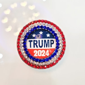 TRUMP 2024 Lapel Pin, USA Flag Lapel Pin, Trump Flag Pin, Pro America ...