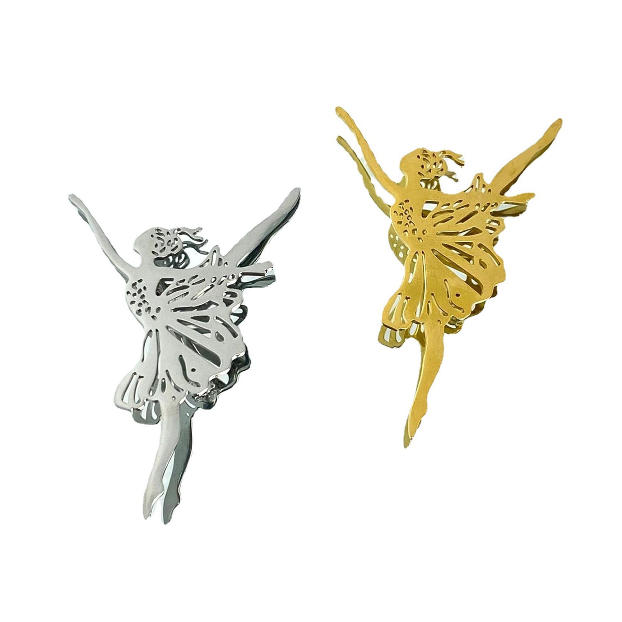 Stainless Steel Ballerina Brooch Ballet Girl Lapel Pin - Etsy