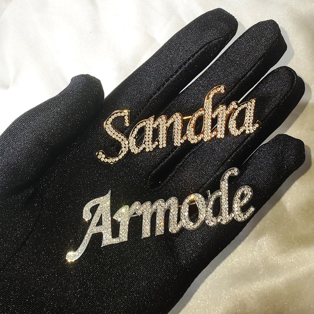 Bling-bling Customized Logo/word/name Brooches Pin,handmade ...