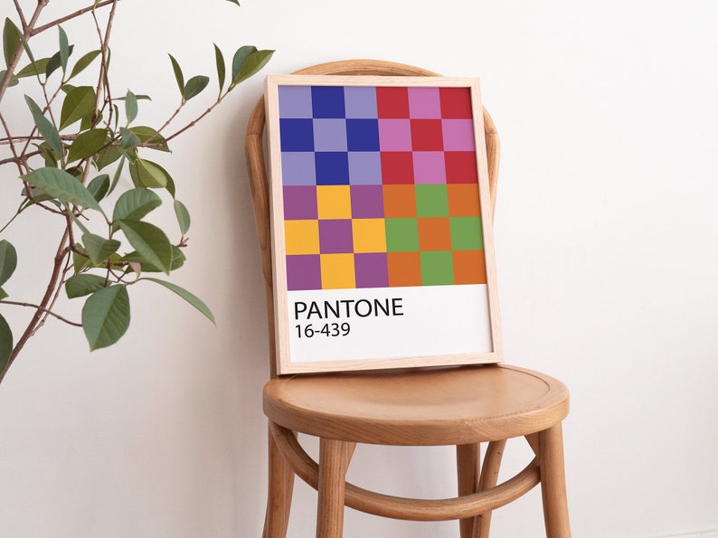 Pantone Art Print | Retro Digital Print | Instant Download | Trendy ...