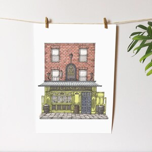 Patsy Flannery's Bar Limerick Ireland Art Print, Limerick Pub ...