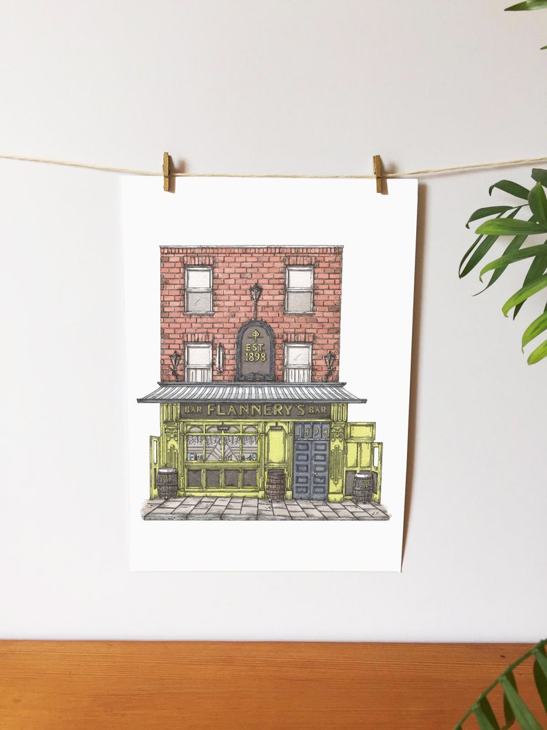 Patsy Flannery's Bar Limerick Ireland Art Print Limerick - Etsy