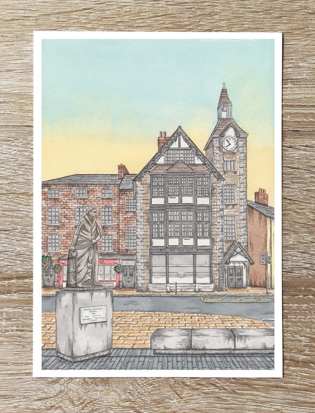 The Clock House Mallow Cork Ireland Art Print, Irish Town Wall Art ...