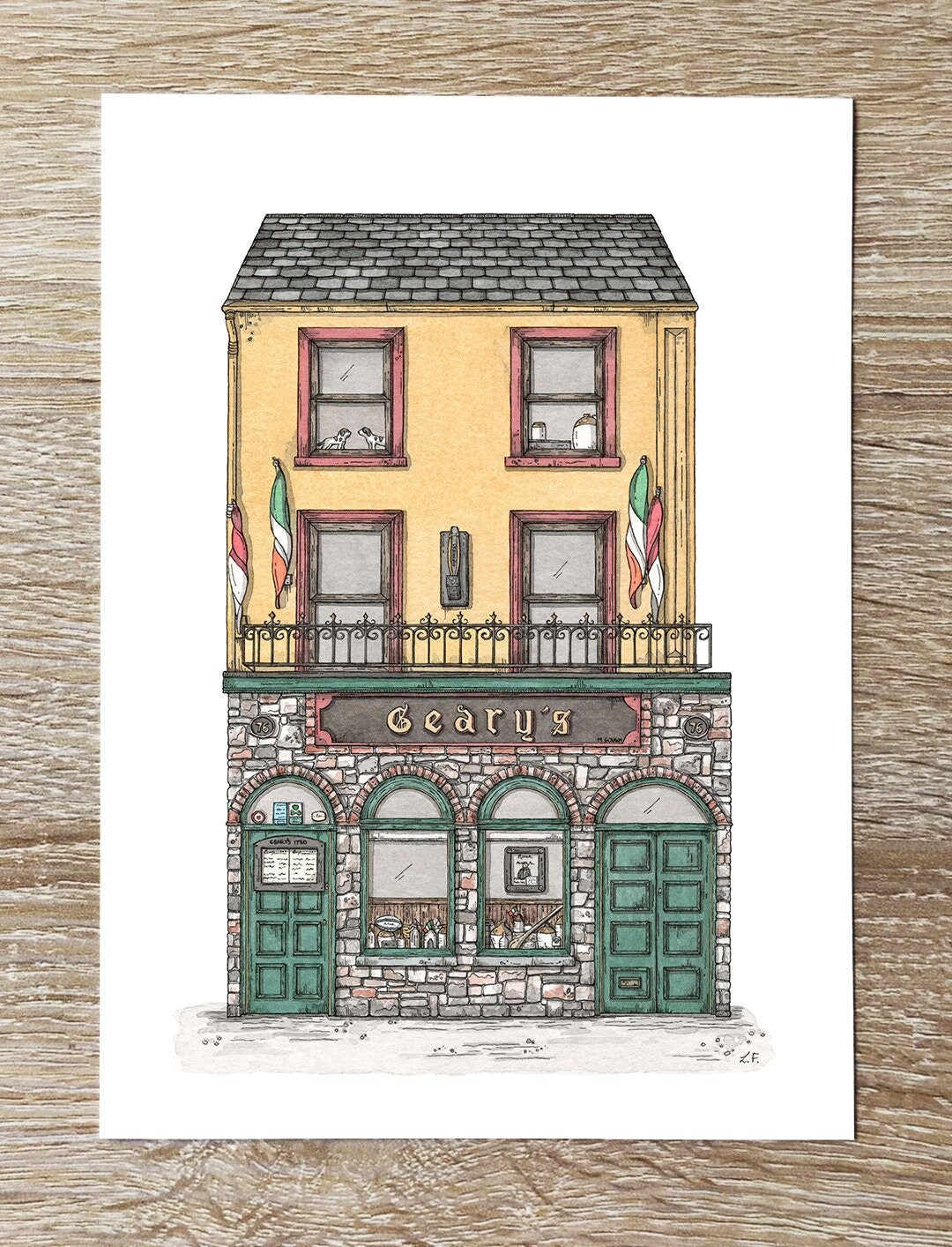 Geary's Bar Charleville - Cork Pub Art Print - A4 - Etsy