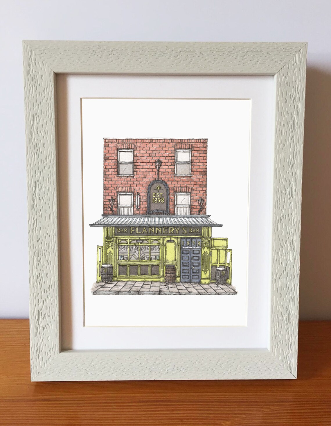 Patsy Flannery's Bar Limerick Ireland Art Print, Limerick Pub ...