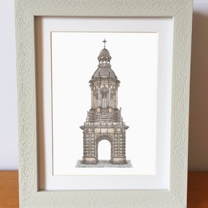 The Campanile of Trinity College Dublin Ireland Art Print, Irish ...