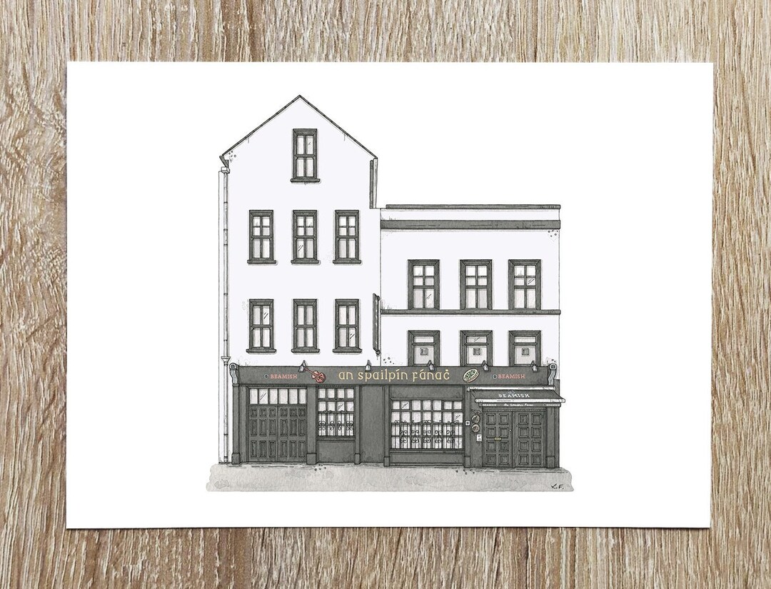 An Spailpin Fanach Pub Cork Art Print, Irish Bar Wall Art, Cork Pub ...