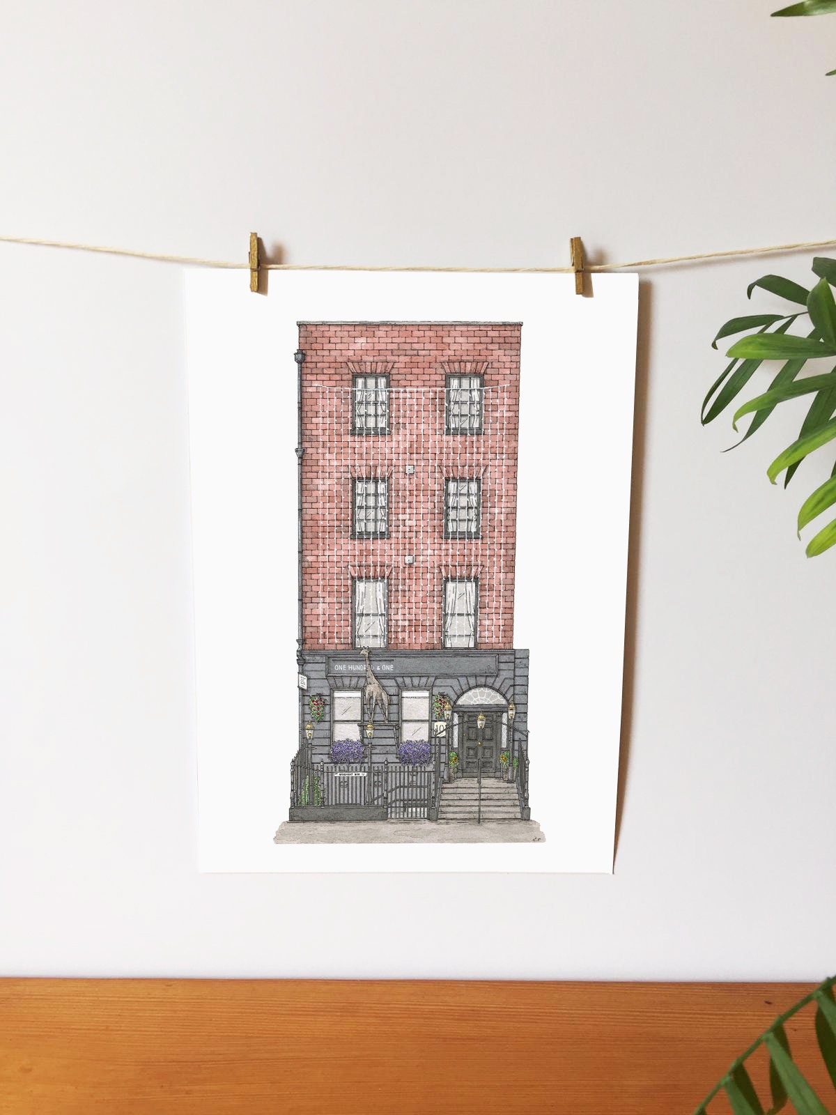 101 Limerick Ireland Art Print, Irish Pub Illustration, Limerick Bar ...