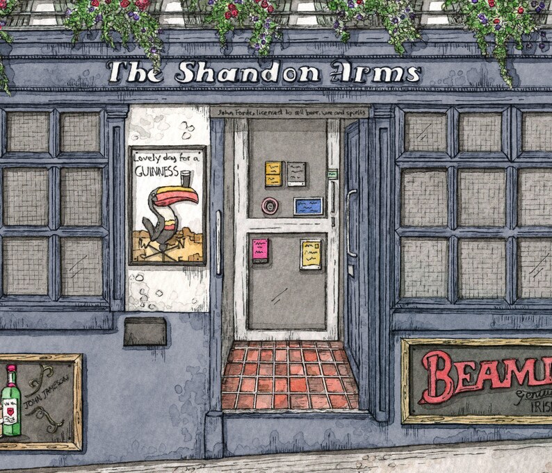 The Shandon Arms Pub Cork Ireland Art Print, Irish Pub, Cork Pub ...