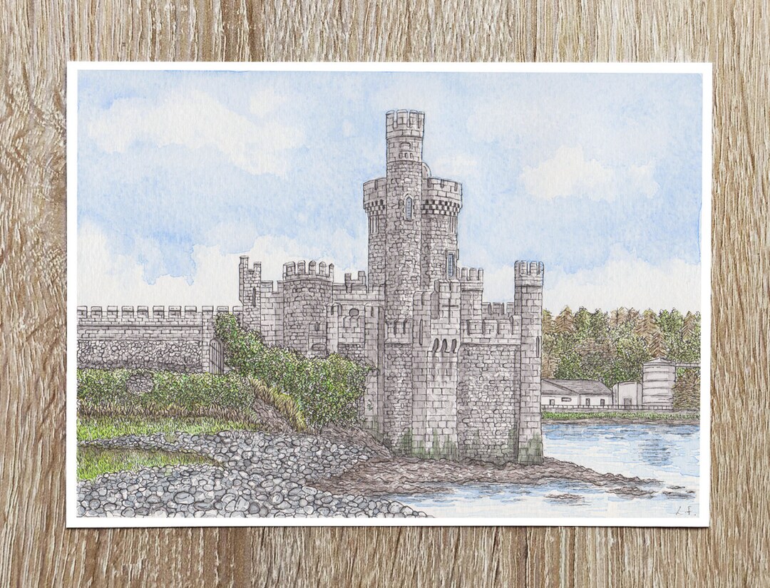 Blackrock Castle Observatory Cork Ireland Art Print, Pen and ...