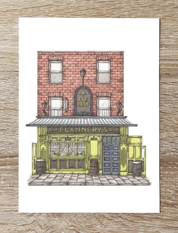 Patsy Flannery's Bar Limerick Ireland Art Print Limerick - Etsy