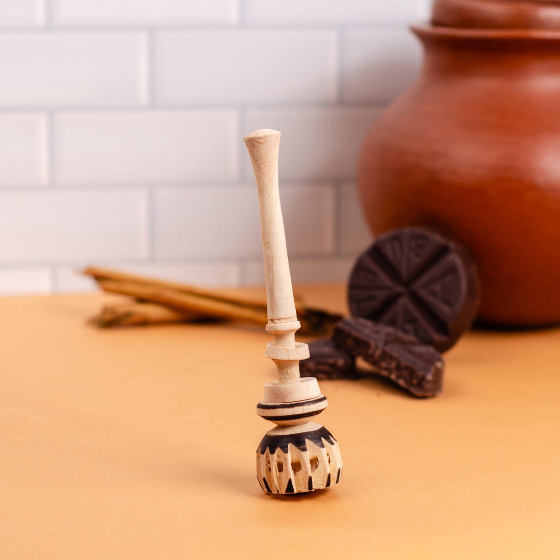 Small Natural Wooden Molinillo Whisk - Etsy