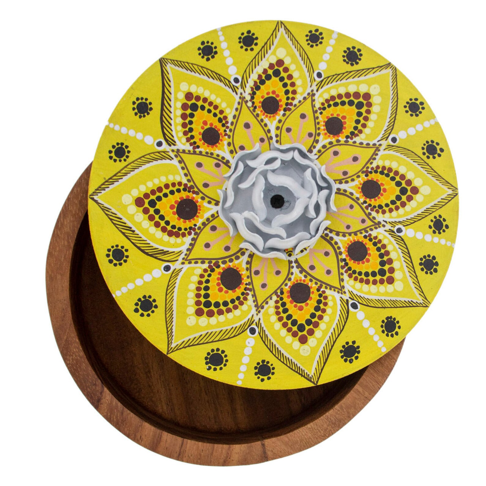 Hand-painted Parota Solid Wood Kitchen Tortillero/basket - Etsy
