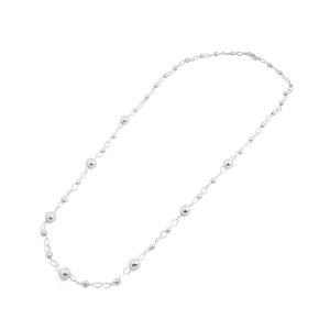 Sterling Silver the Spheres Long Chain Necklace - Etsy