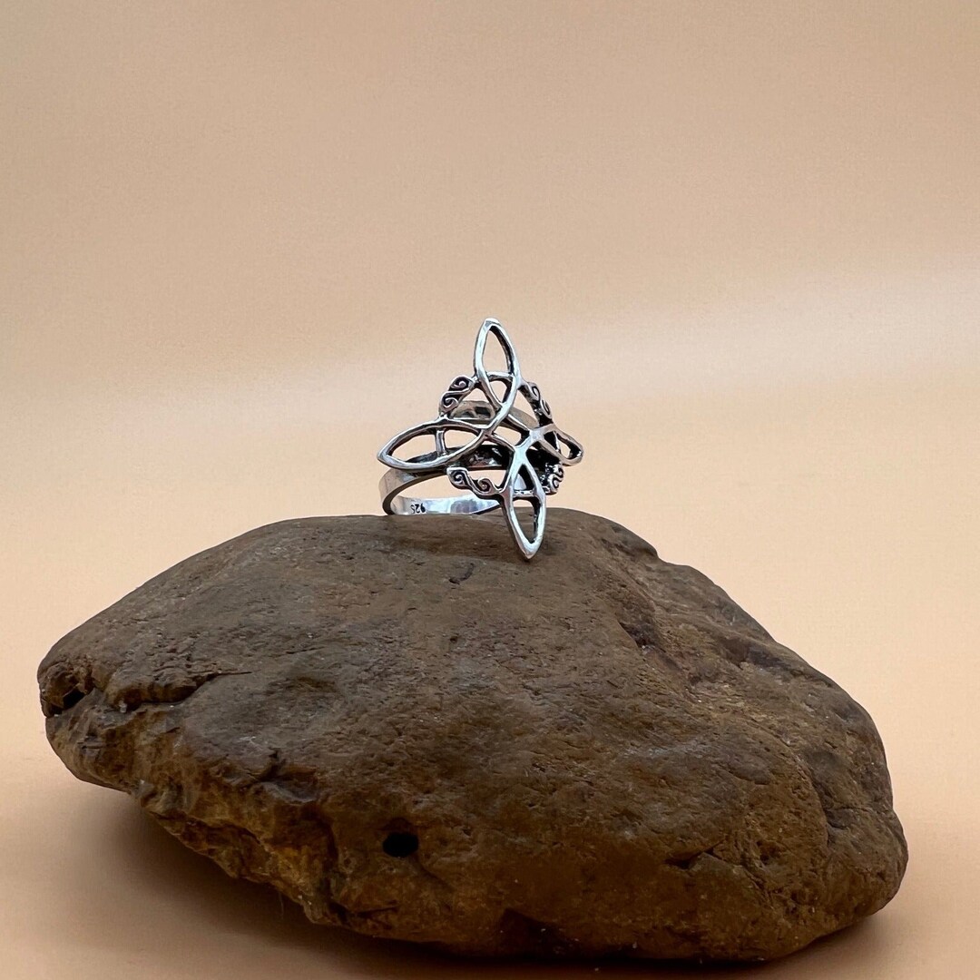 Sterling Silver Witchs Knot Adjustable Ring - Etsy