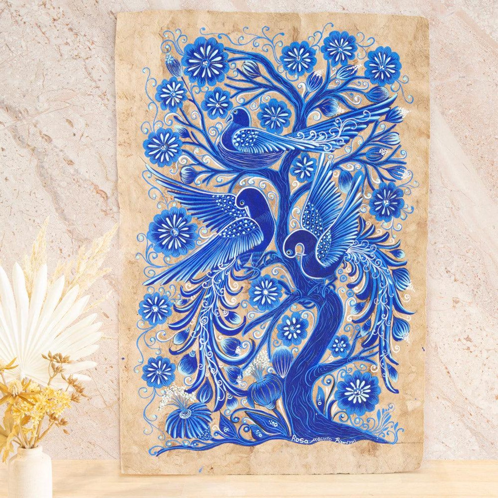 Hand-painted Papel Amate Xalitla Painting - Etsy