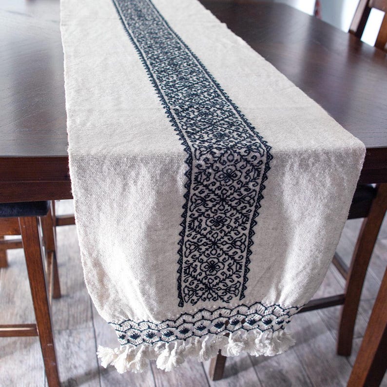Tanamacoyan Natural Dyes Wool Table Runner - Etsy