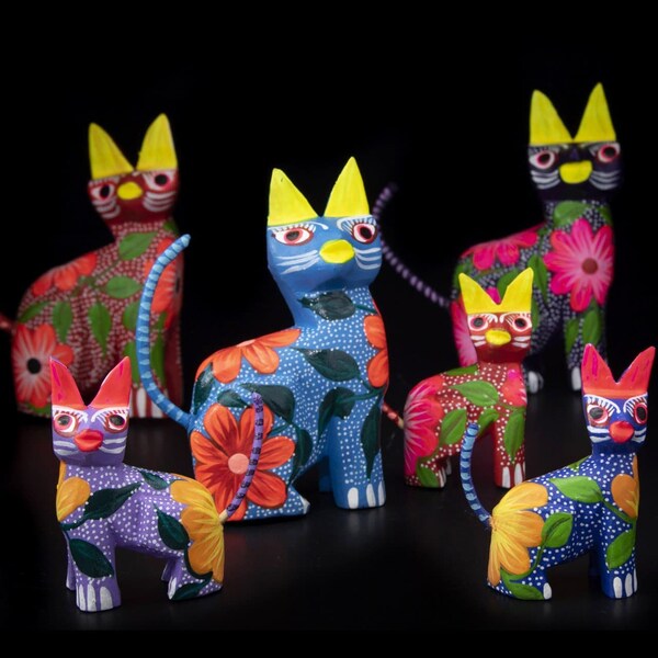 Hand Painted Cat - Etsy