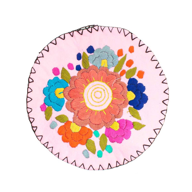 Hand Embroidered Floral Tortilla Warmer - Etsy