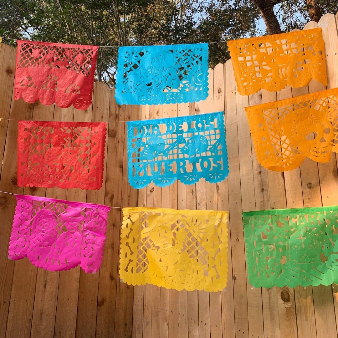Papel Picado Traditional Banner (10 Pieces) - Etsy