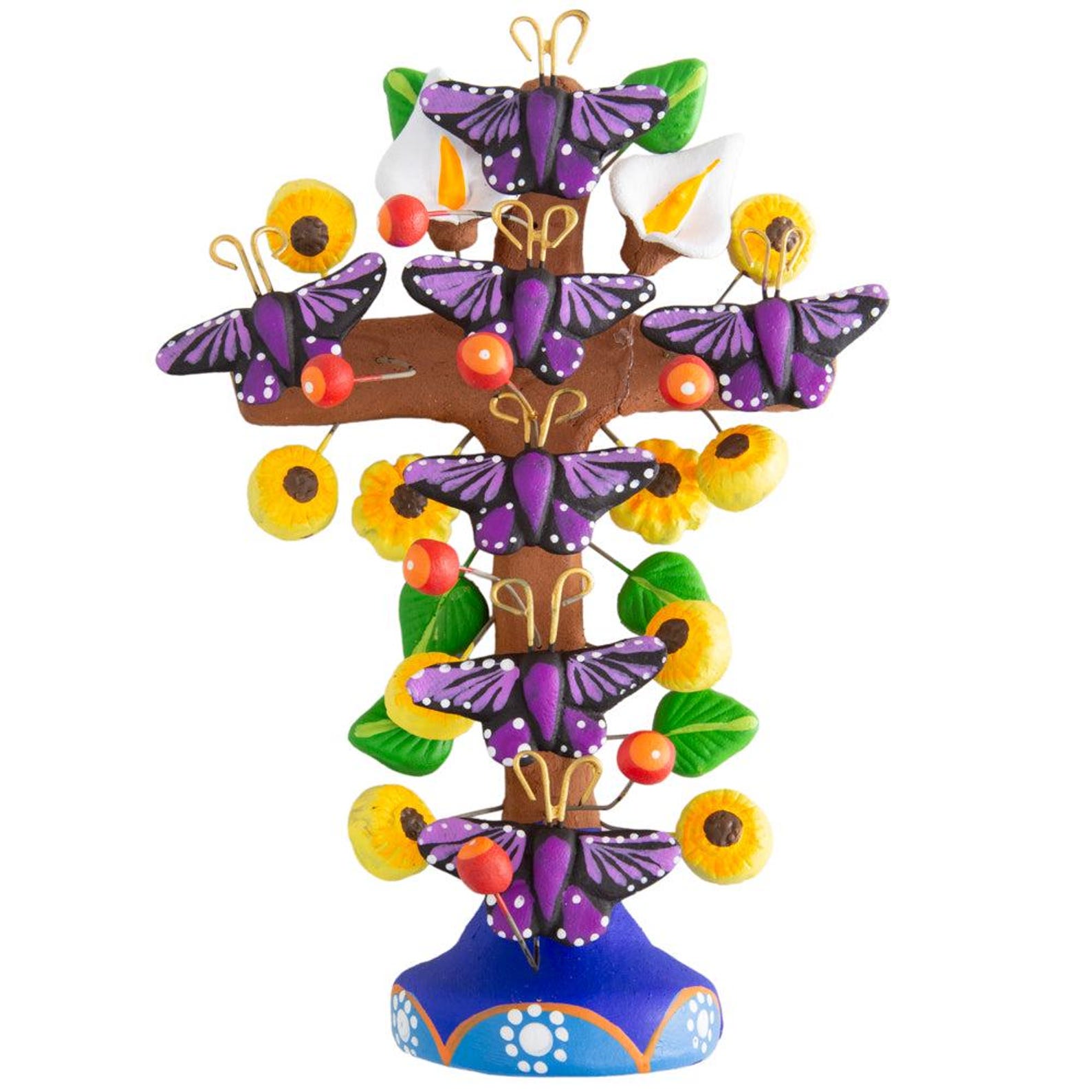 Tree of Life Clay Wall Cross - Etsy