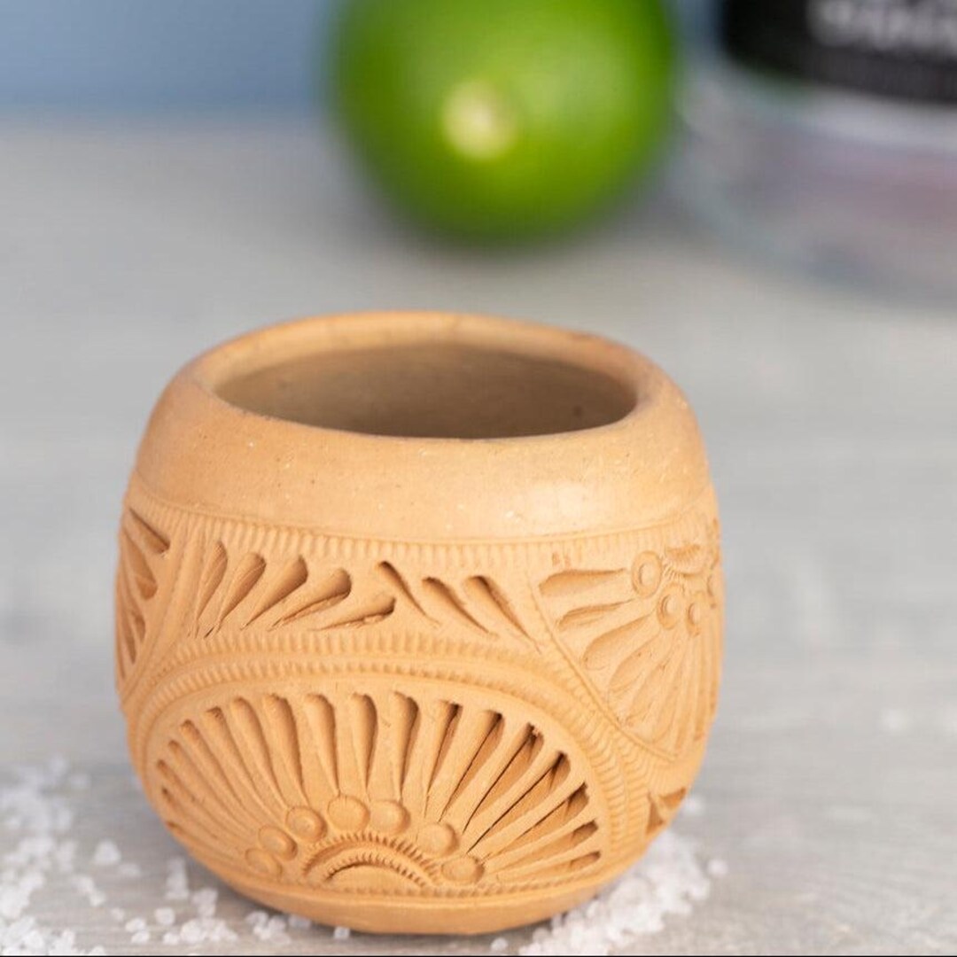 Barro Negro, Black Clay, Natural Carved Mezcal Shot Glass - Etsy