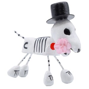 Clay Mini Day of the Dead Dog - Etsy