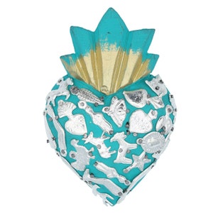 Small Wooden Milagro Heart With Milagritos - Etsy