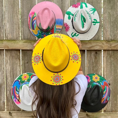 Hand Painted Mexican Hats - Etsy
