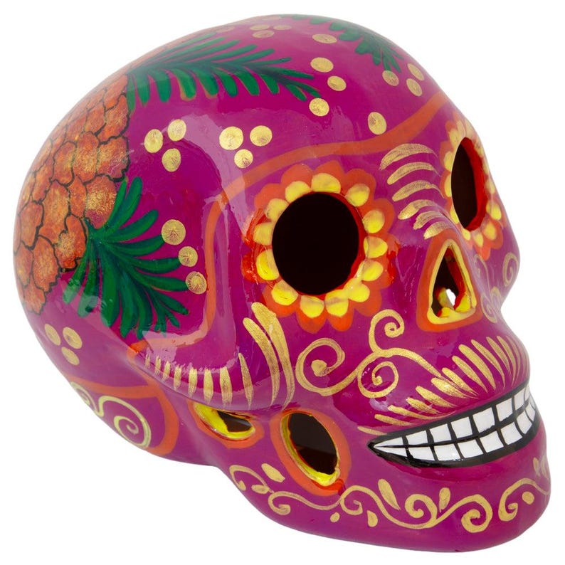 Cempasúchil Lolo Edition Xalitla Clay Sugar Skull - Etsy