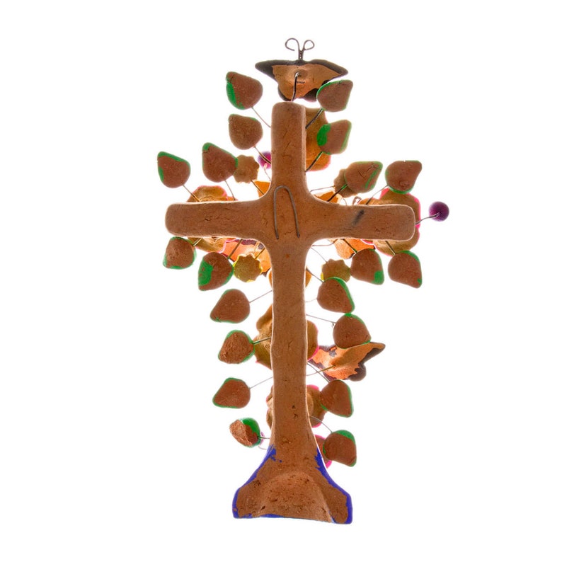 Tree of Life Clay Wall Cross - Etsy