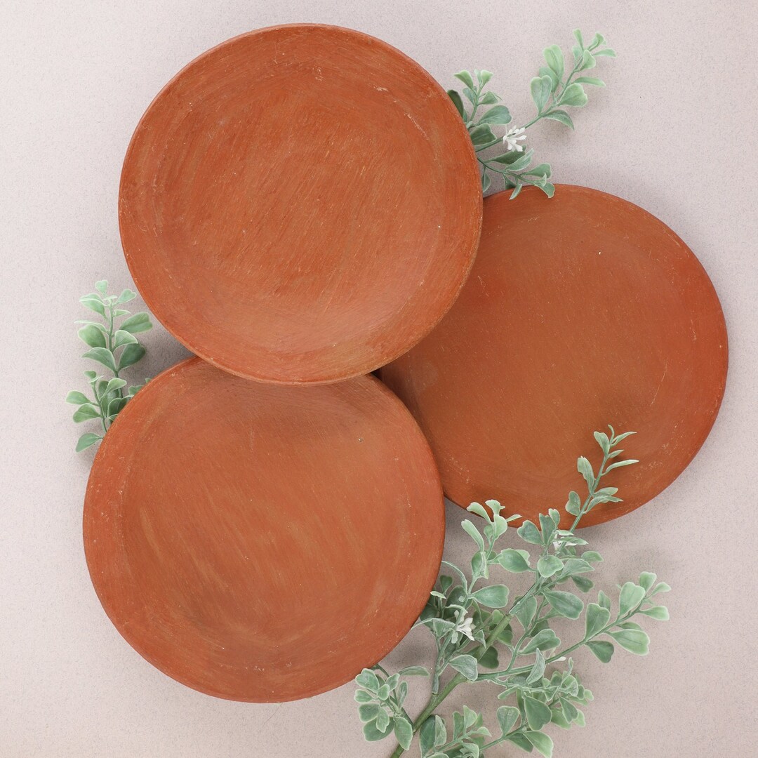 Red Clay Terracotta Dinner Plate - Etsy