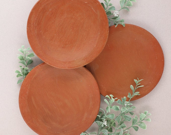 Red Clay Terracotta Dinner Plate - Etsy