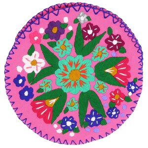 Hand Embroidered Floral Tortilla Warmer - Etsy