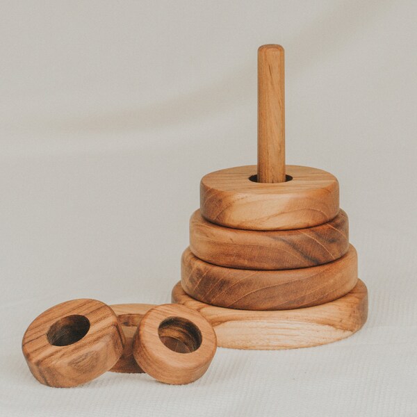 Wooden Ring Stacker - Etsy