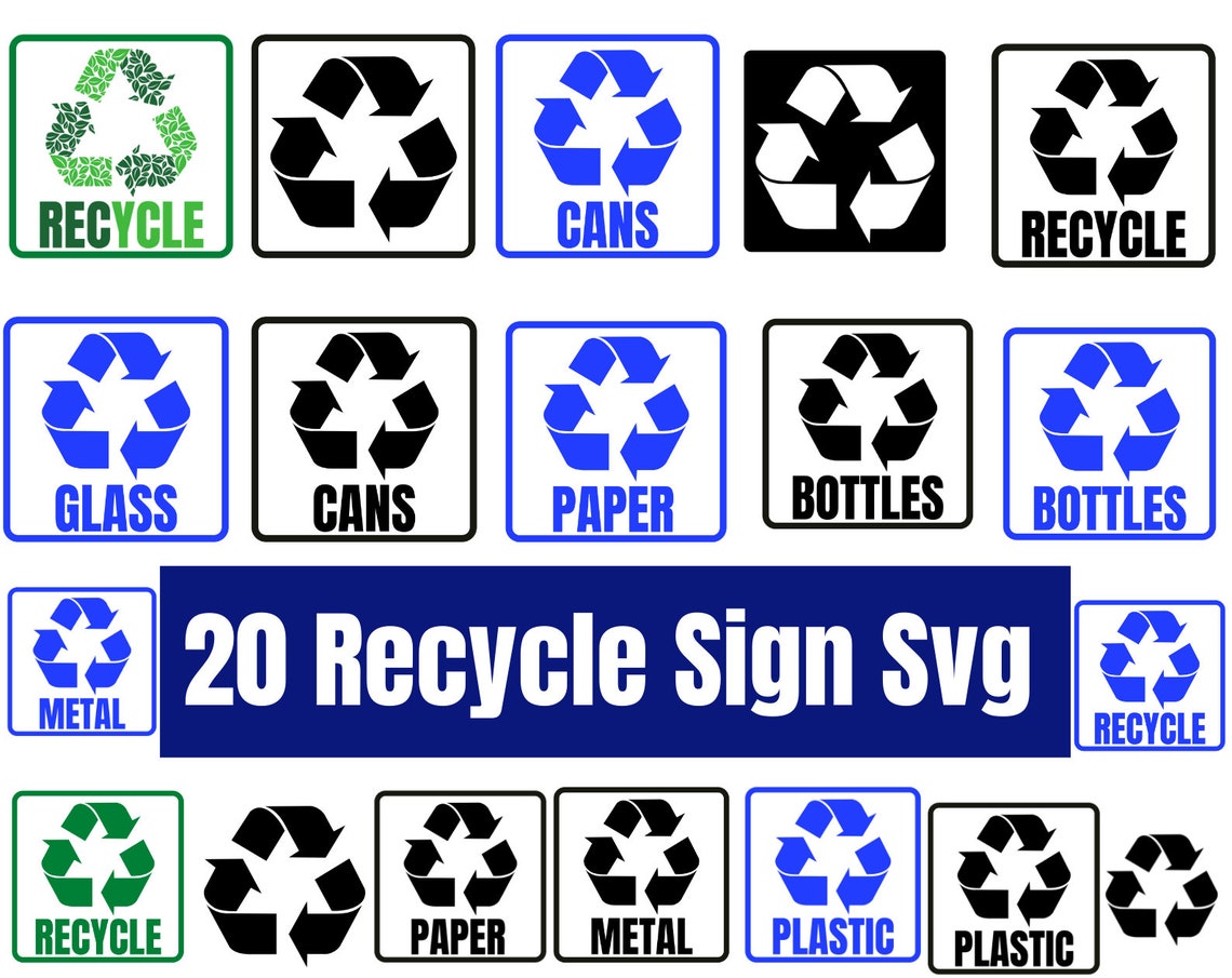 Recycle Sign Svg Recycle SVG Recycle Arrows SVG Recycle - Etsy
